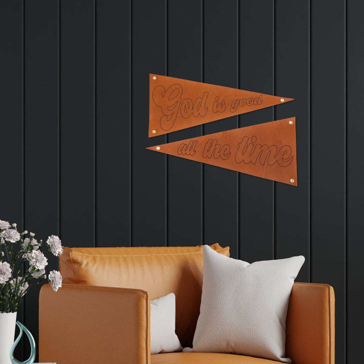 Custom Leather Pennant Banner – Crew + Co